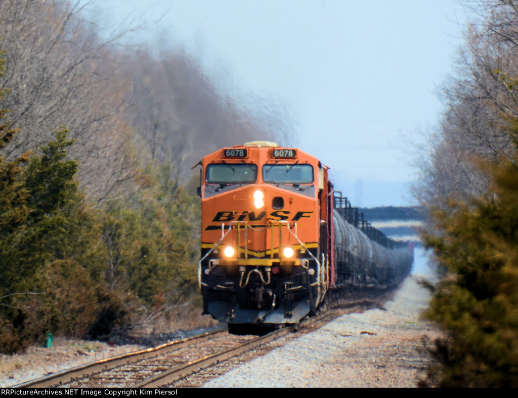BNSF 6078 CSX Train K042 Crude Oil Loads